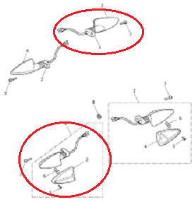 TRIUMPH T2701036 SİNYAL,TIGER , SPEED TRIPLE, DAYTONA , ÖN SAĞ , ARKA SOL... - Türkiye'nin ...